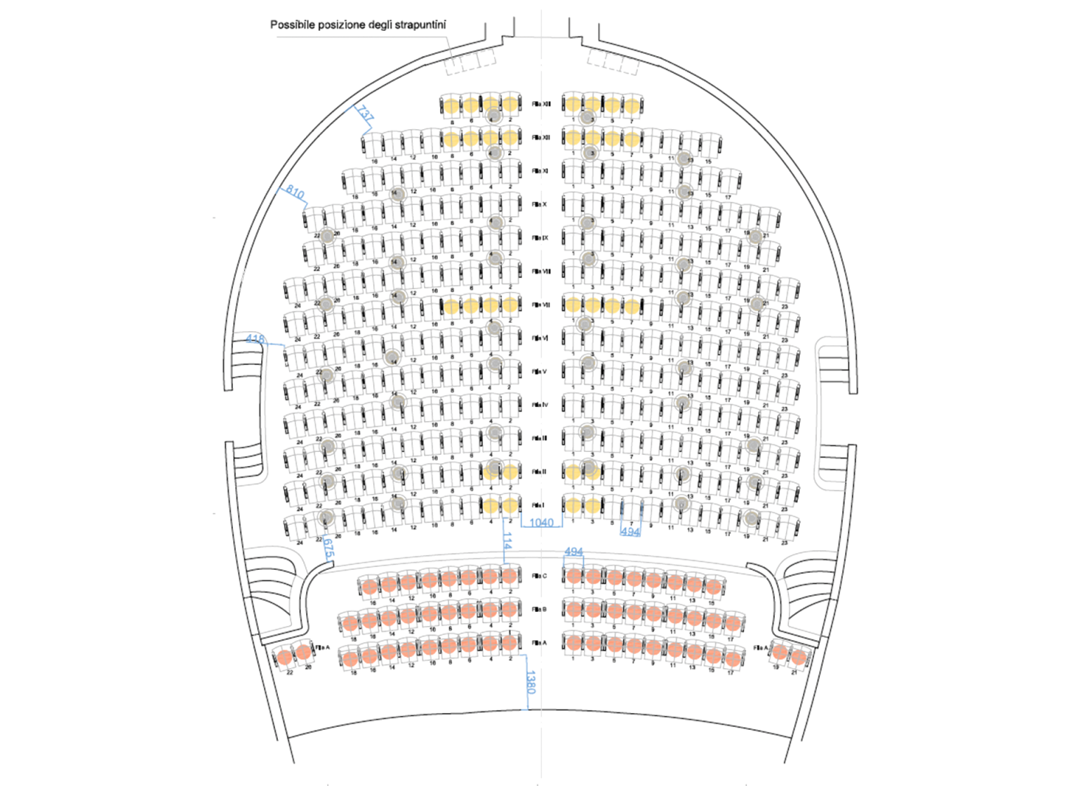 Disposizione poltrone a teatro: quello che devi sapere